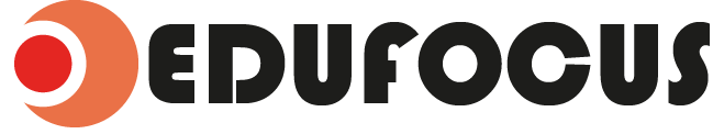 Logo Edufocus zwart met kleur - Edufocus